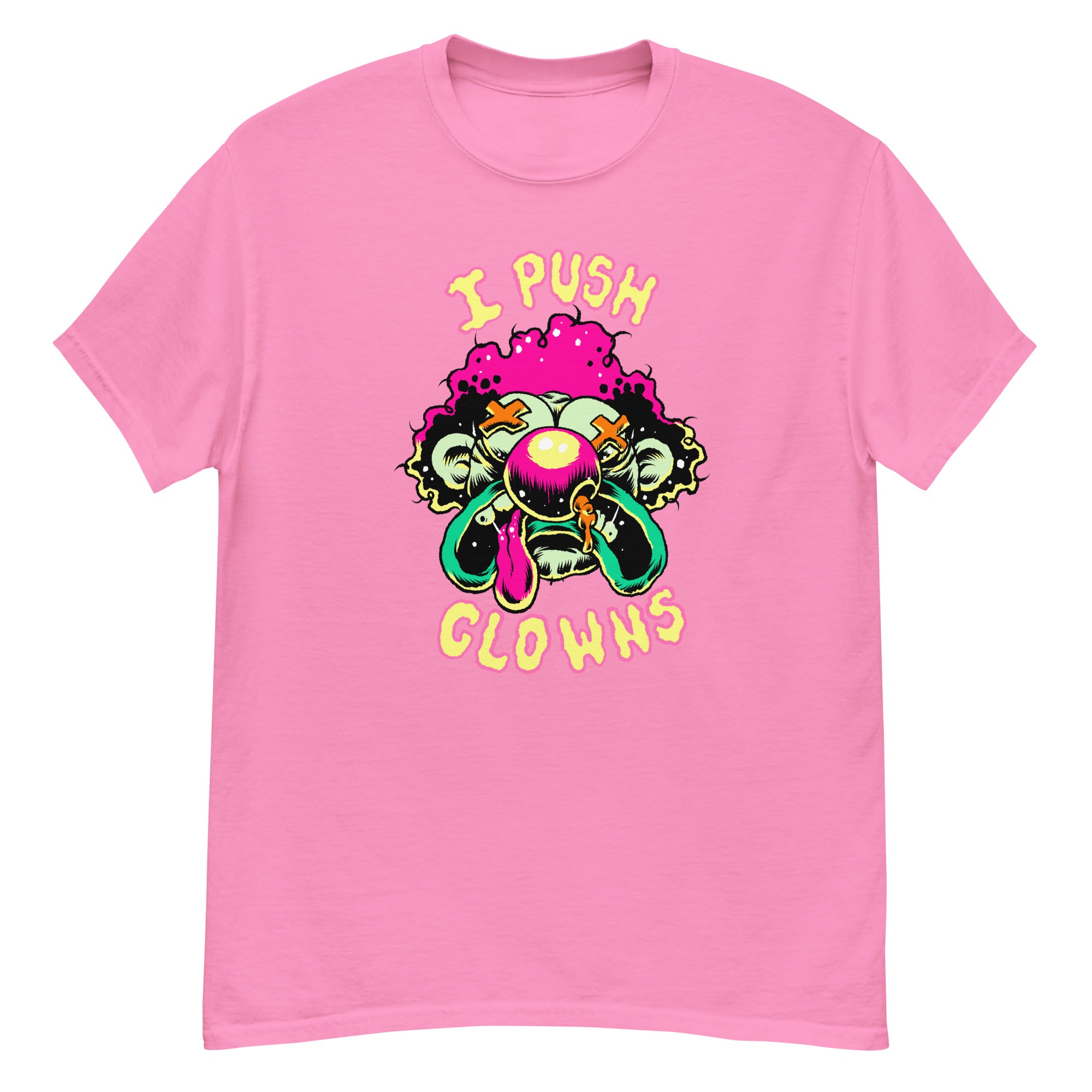 'I Push Clowns' Pink T-Shirt – Jacob Sharpe