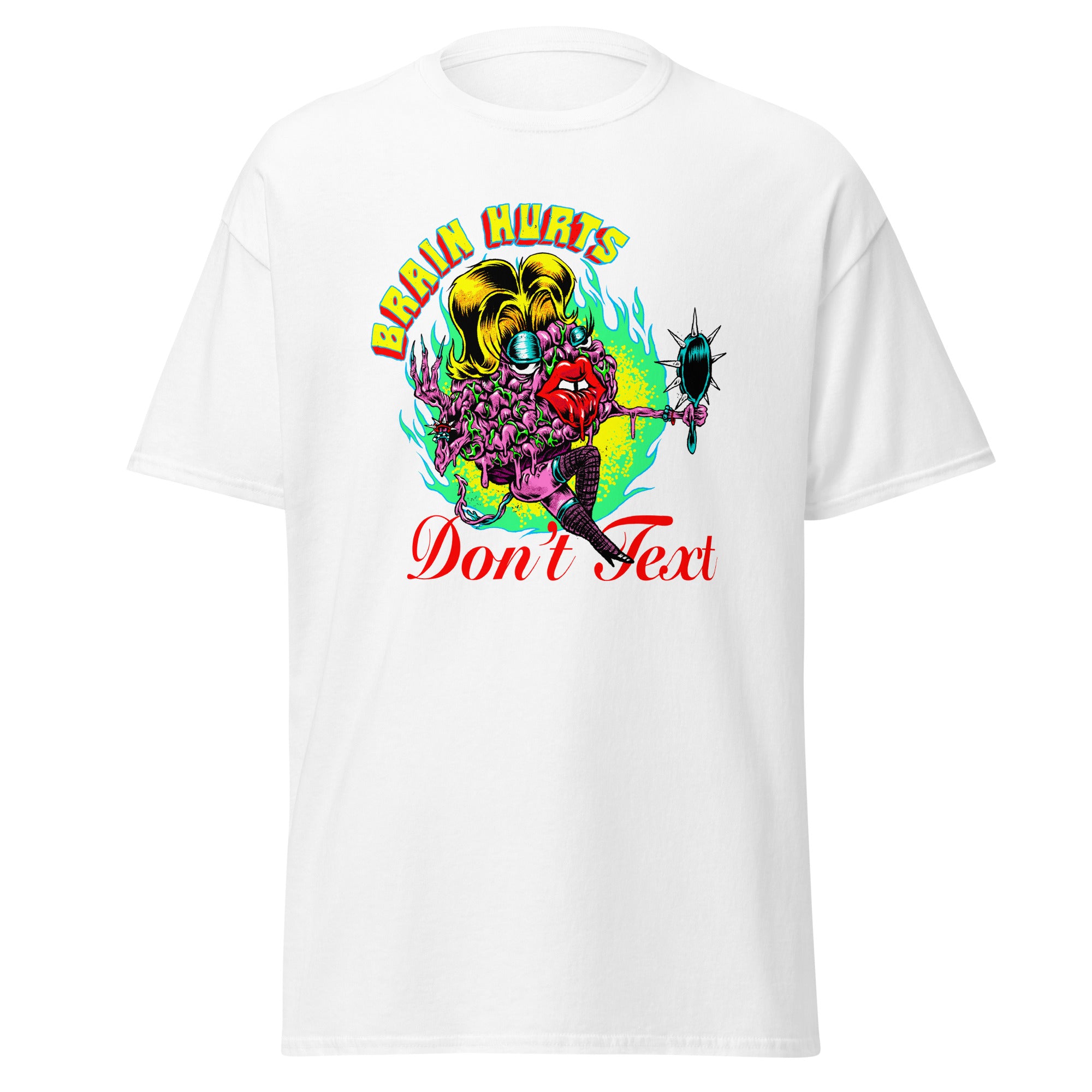 Brain Hurts, Don't Text T-Shirt – Jacob Sharpe